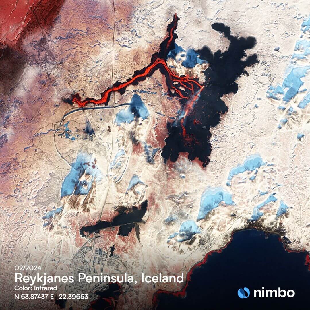 Iceland: Grindavik volcano eruption - Earth Views by Nimbo